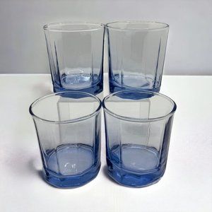 Anchor Hocking | Dining | Anchor Hocking Blue Glass Panel Rocks Glasses ...